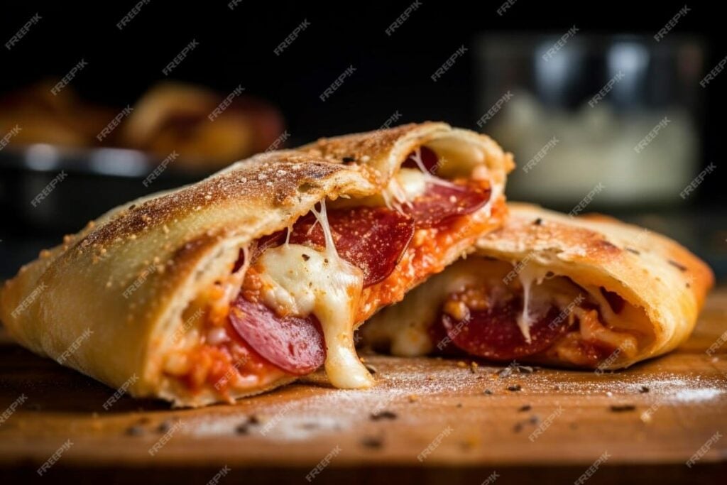 Culinária: receita de calzone de calabresa com cheddar